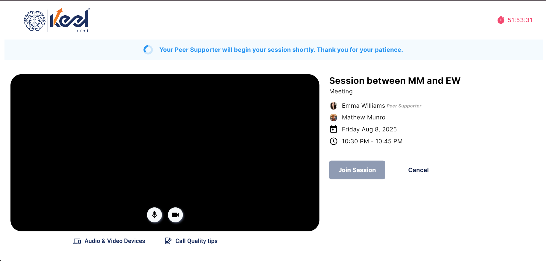 Starting and Joining a Session – Keel Mind