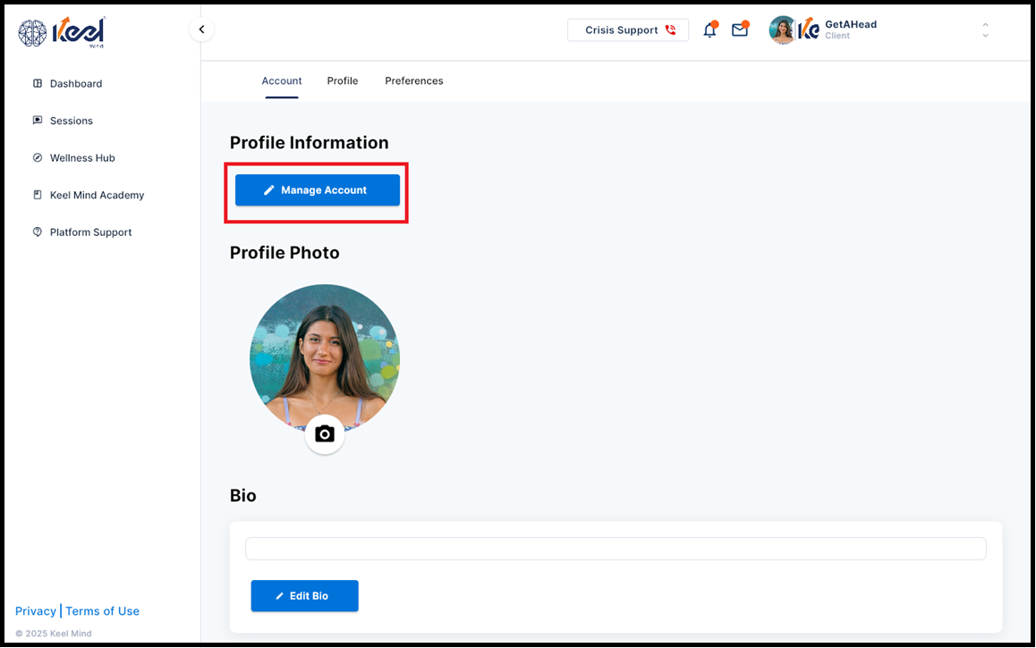 How to Edit Personal Information – Keel Mind