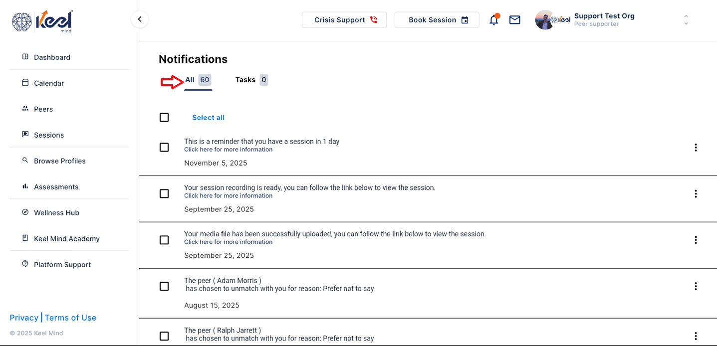 Checking Notifications and Messages – Keel Mind